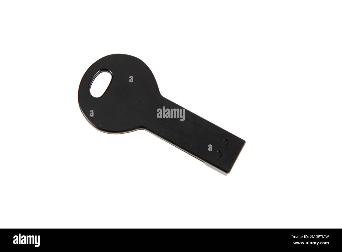 USB Key black Flash Drive Stick Memory on white background Stock Photo ...