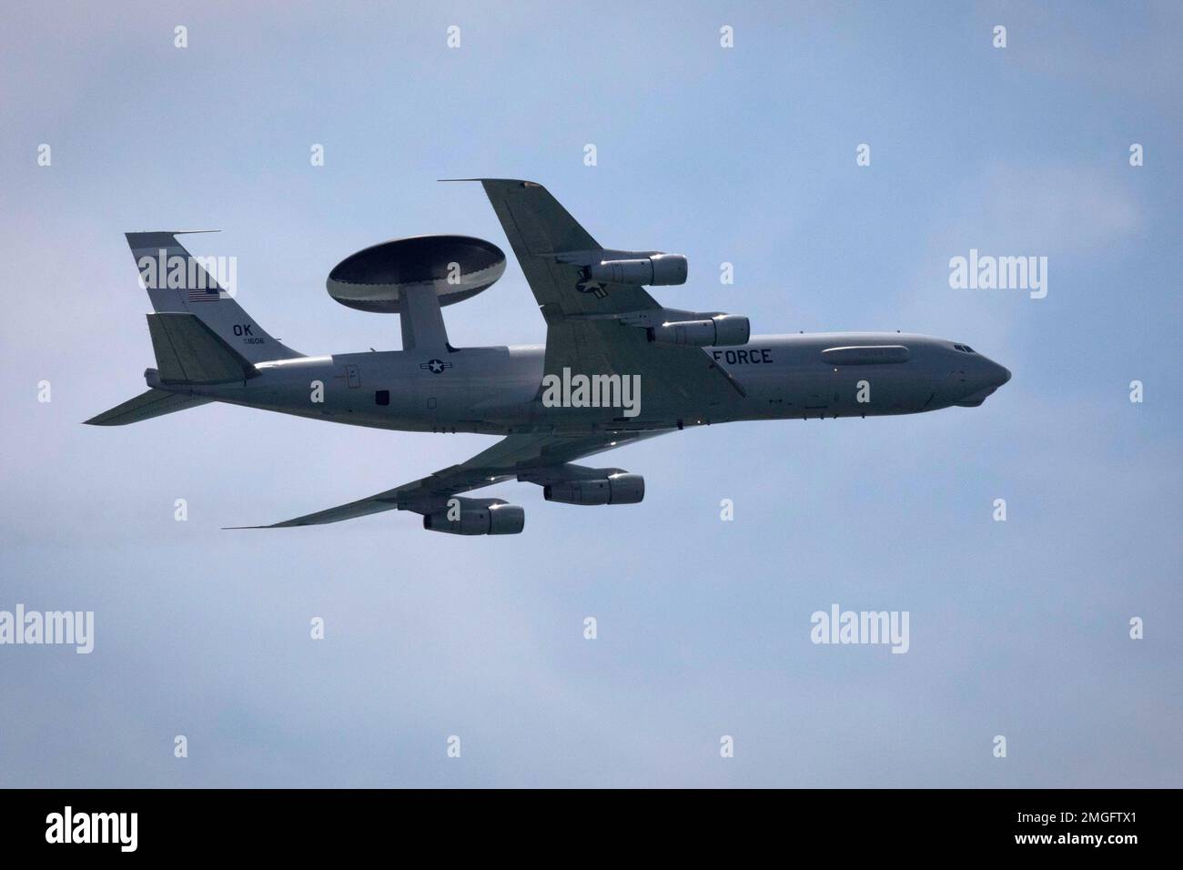 A U.S. Air Force E-3 Sentry Airborne Warning and Control System ...