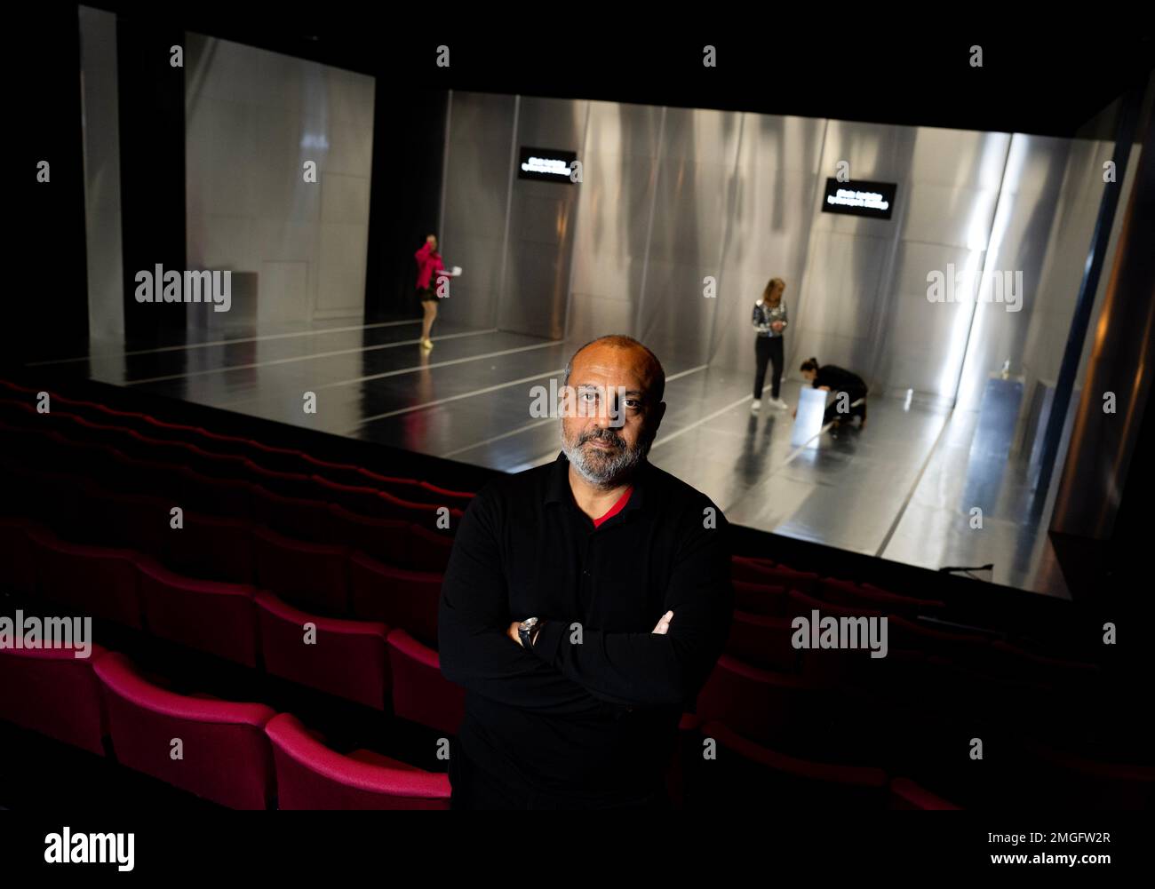 Egyptian director and playwright Ahmed El Attar photographed before the ...