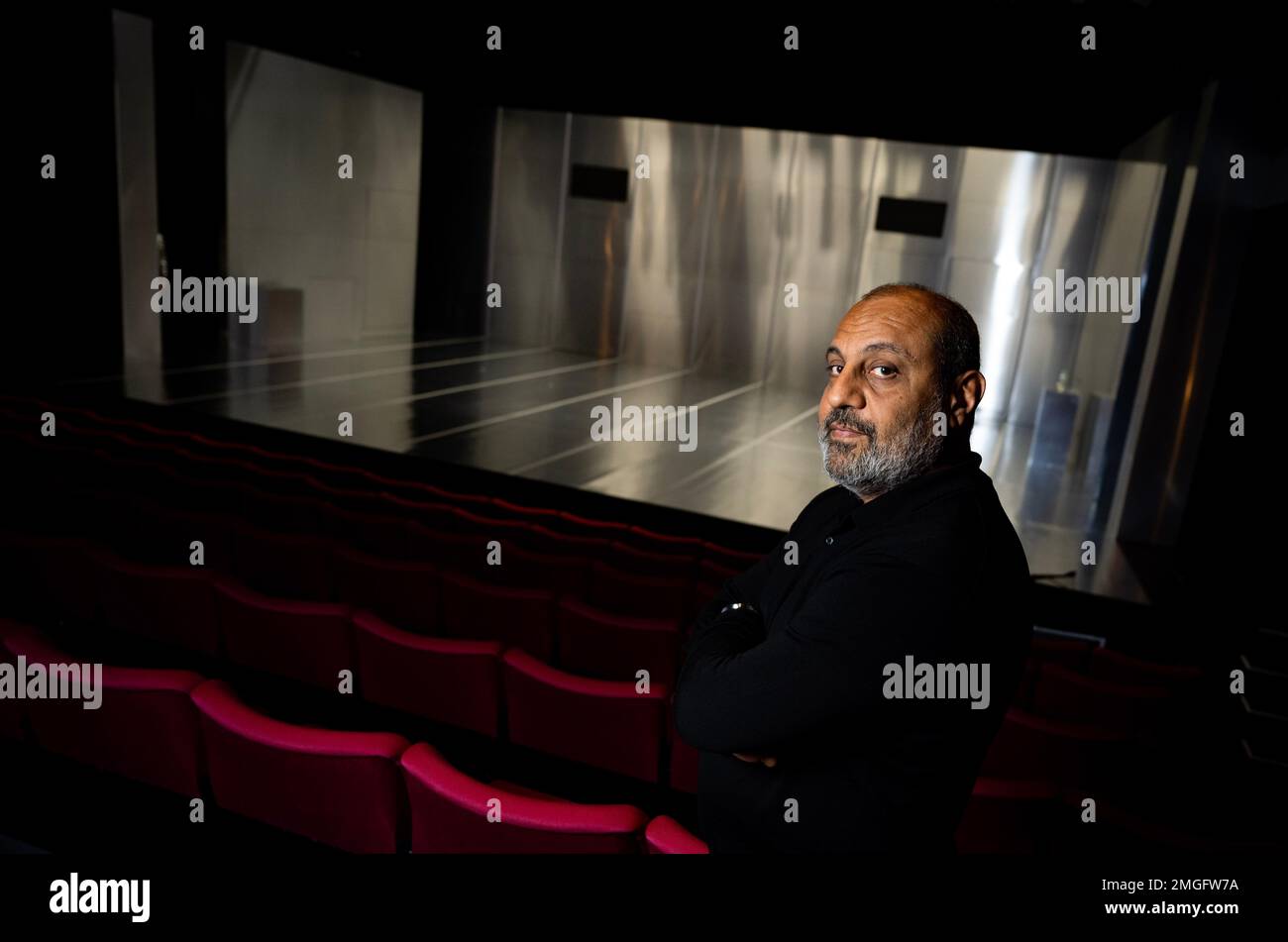 Egyptian director and playwright Ahmed El Attar photographed before the ...