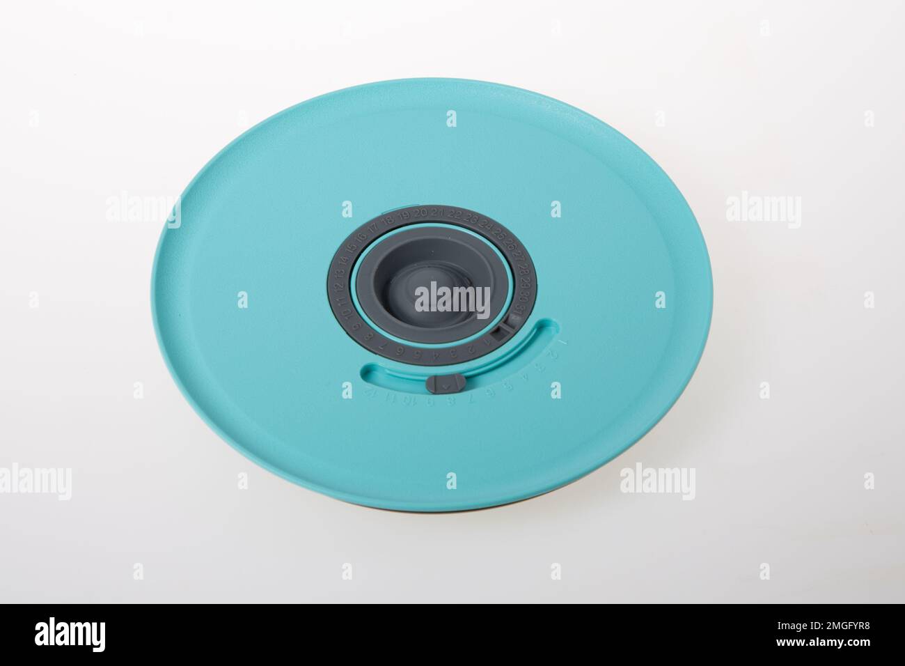 food containers color plastic cover on white background Stock Photo - Alamy