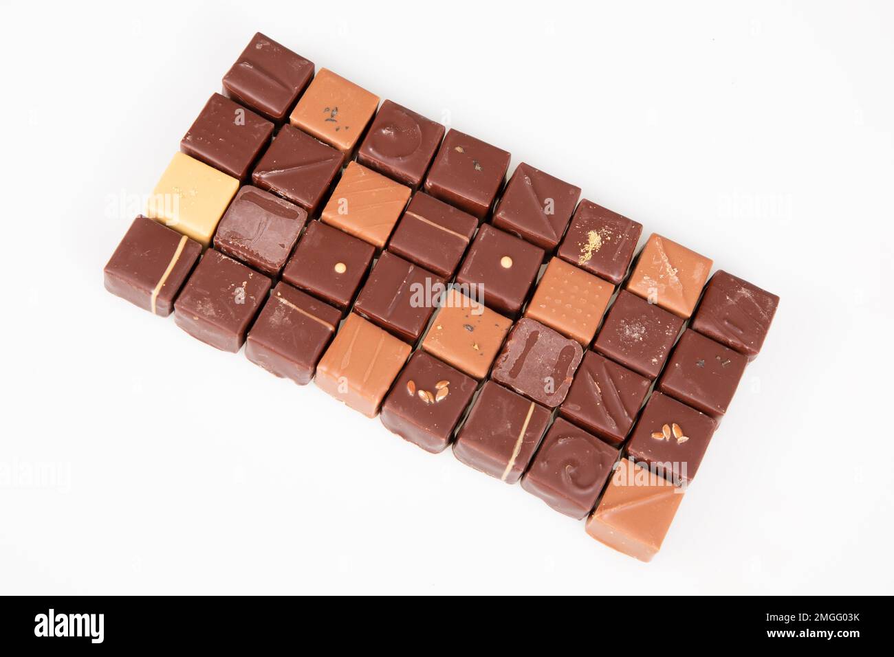 Assortment fine chocolate candies hi-res stock photography and images ...