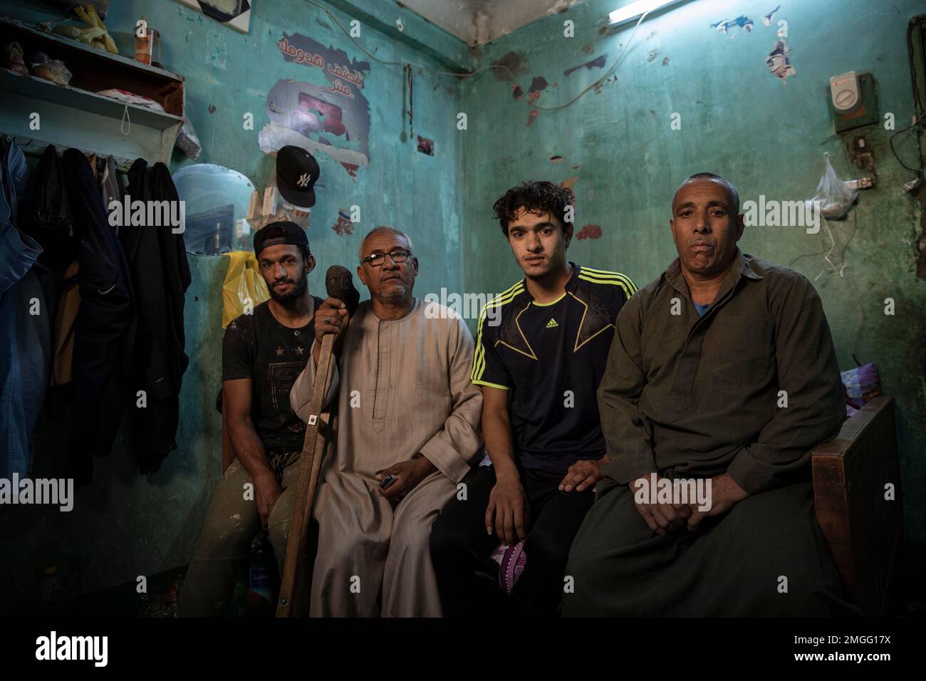 In this May 9, 2020 photo, 28-year-old football defender Mahrous ...