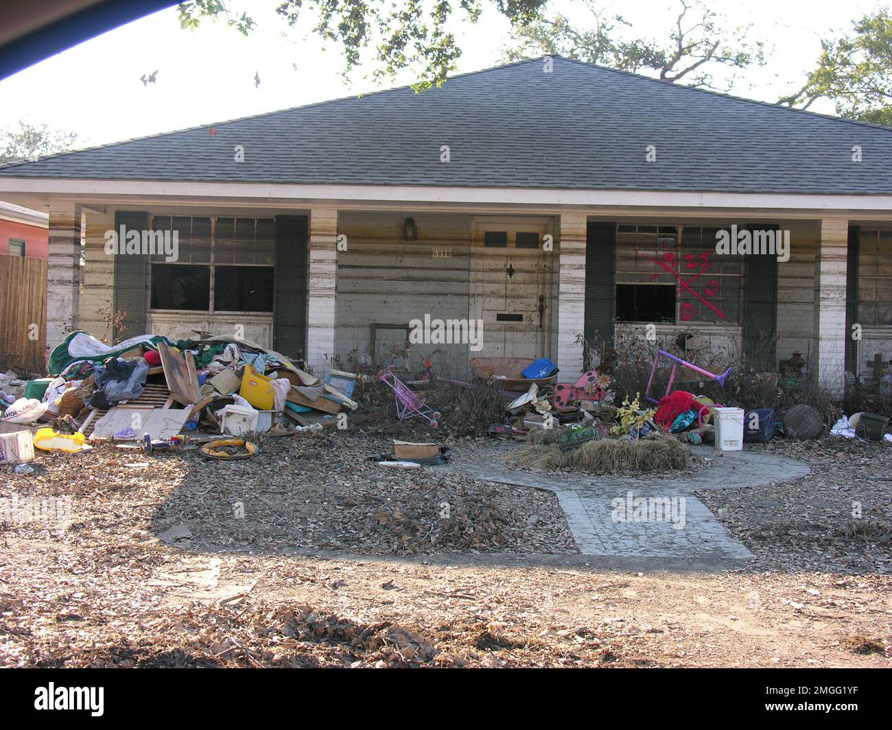 Sector New Orleans - Aftermath - 26-HK-149-152. Hurricane Katrina Stock Photo - Alamy