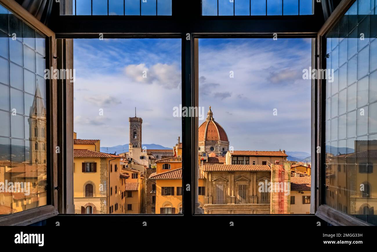 The Duomo Cathedral or Cattedrale di Santa Maria del Fiore and the ...