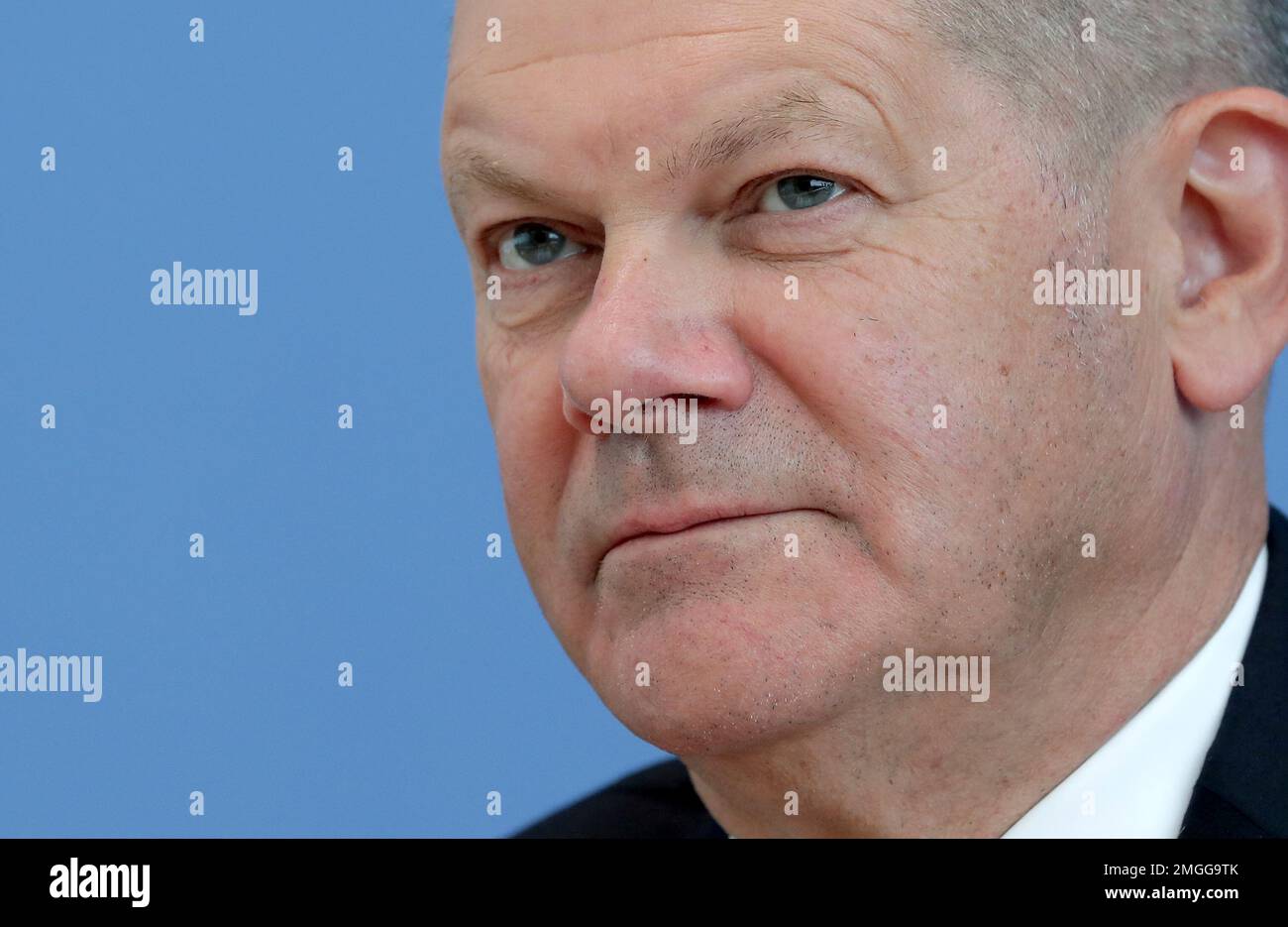 German Finance Minister Olaf Scholz attends a press conference in ...