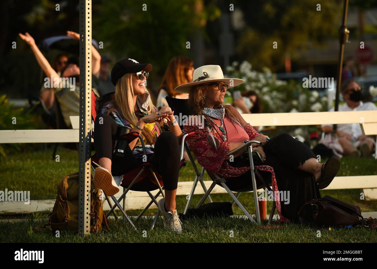 Niki Small, left, of Long Beach, Calif., and Crystal Husband of Orange ...