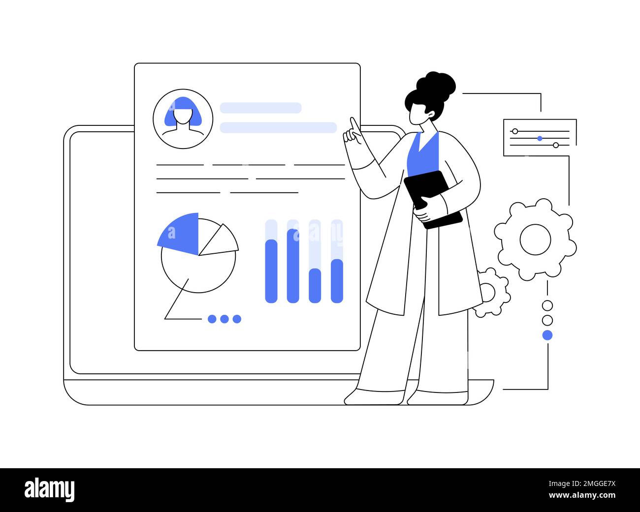 HR software abstract concept vector illustration Stock Vector Image ...