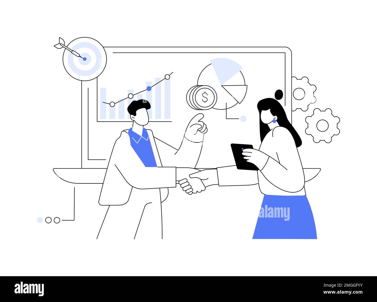 Affiliate marketing abstract concept vector illustration Stock Vector ...