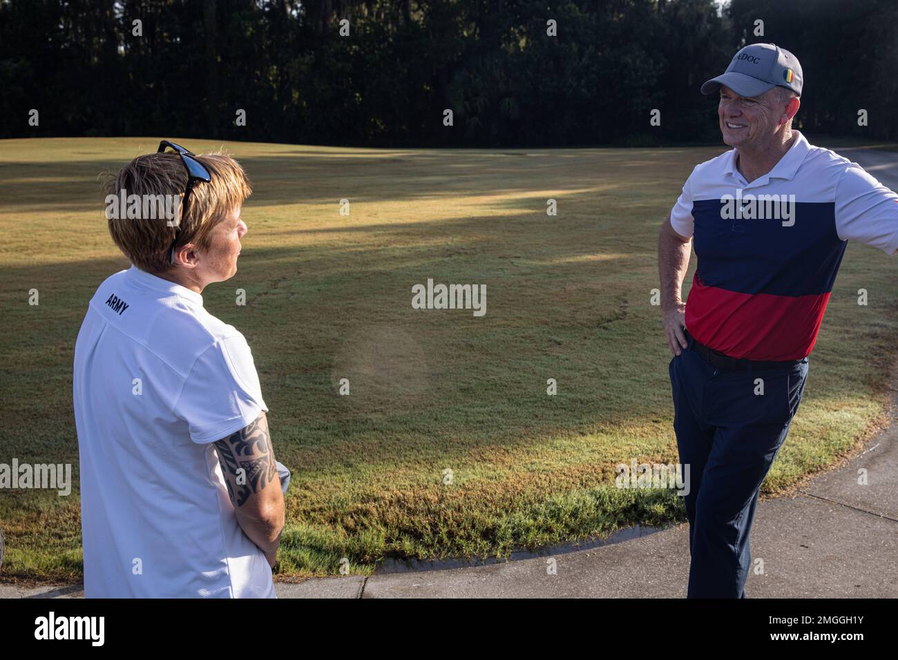 U.S. Army Staff Sgt. Stacey Englert, left, and Commander, U.S. Army ...