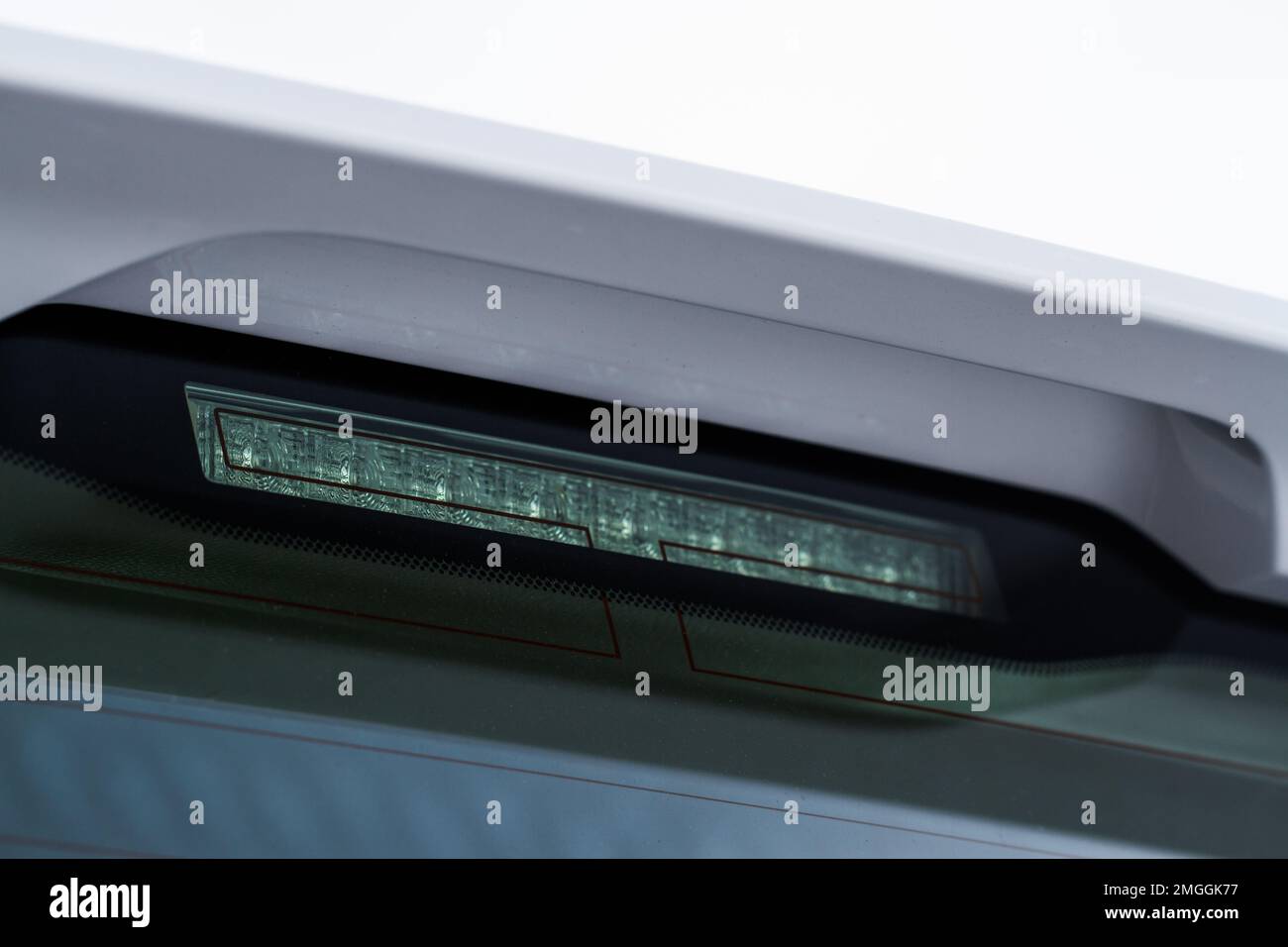 Brake lights of a modern car. Third brake light. SUV car rear light ...