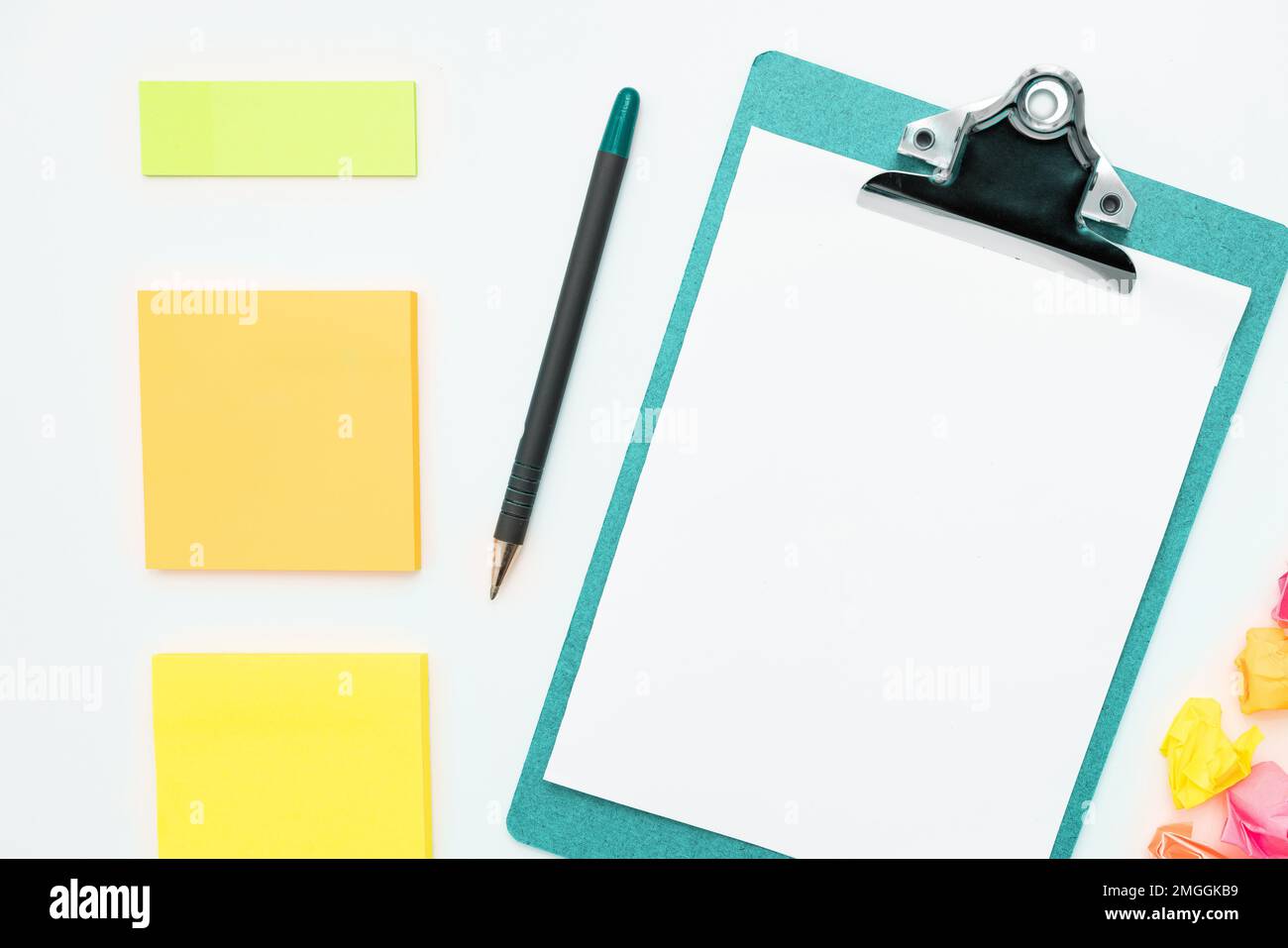 Paper Wraps Placed Around Important Information. Wrinkled Notes ...