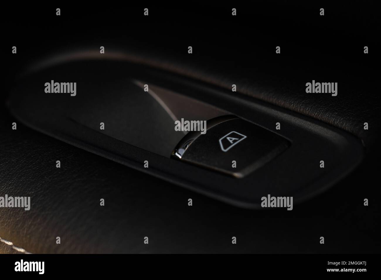 Car window control panel. Automatic power window up and down button ...