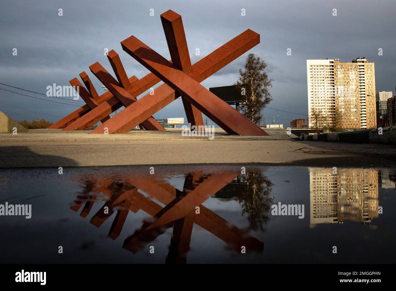 In this photo taken on Thursday, April 30, 2020, a World War II ...