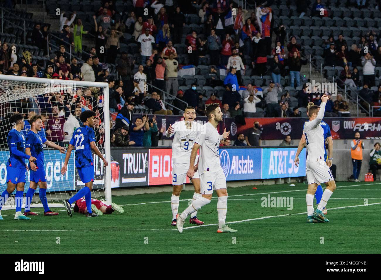 Los Angeles, California, USA. 25th Jan, 2023. NEMANJA PETROVIC and ...