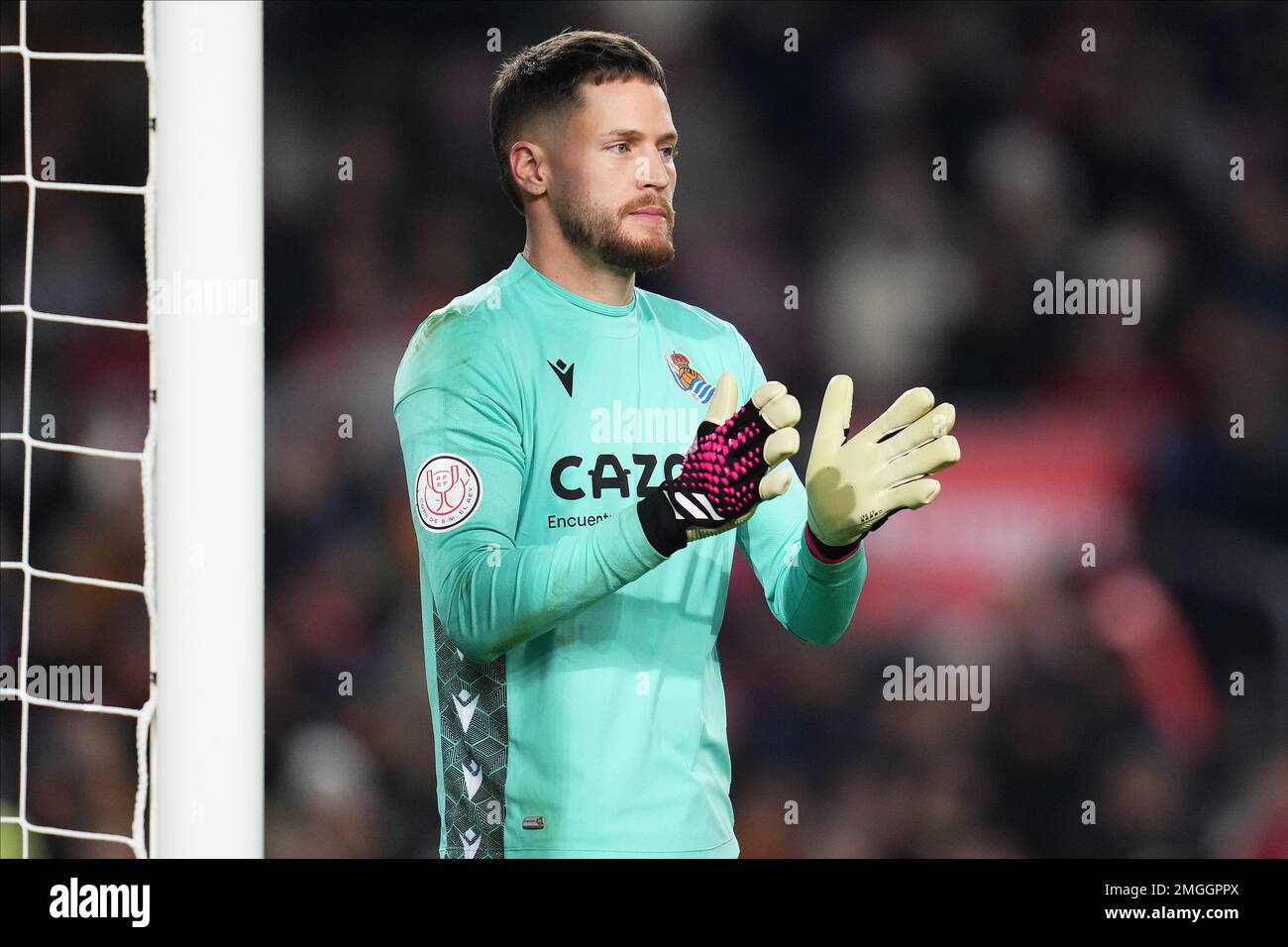 Barcelona, Spain. 25th Jan, 2023. Alejandro Remiro of Real Sociedad ...
