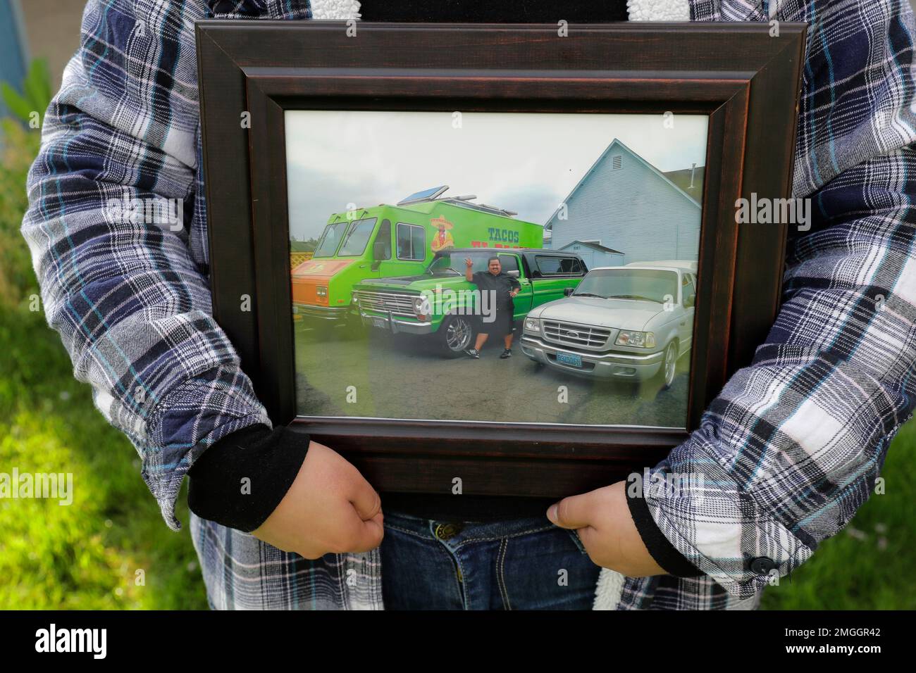 In this April 23, 2020 photo, Elda Lopez, 16 poses for a photo as she ...
