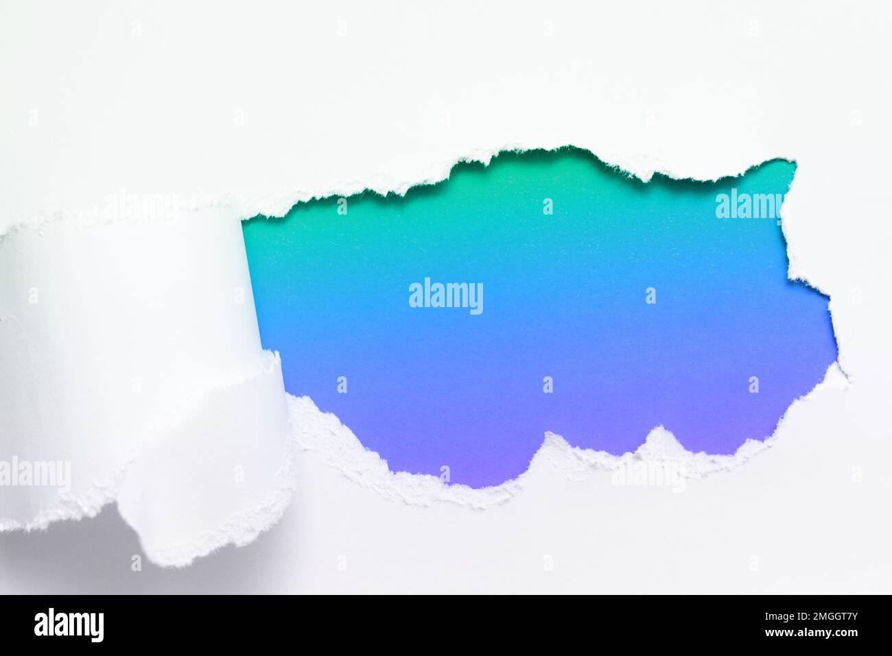 Important Information Written Under Ripped Piece Of Paper. Crutial ...