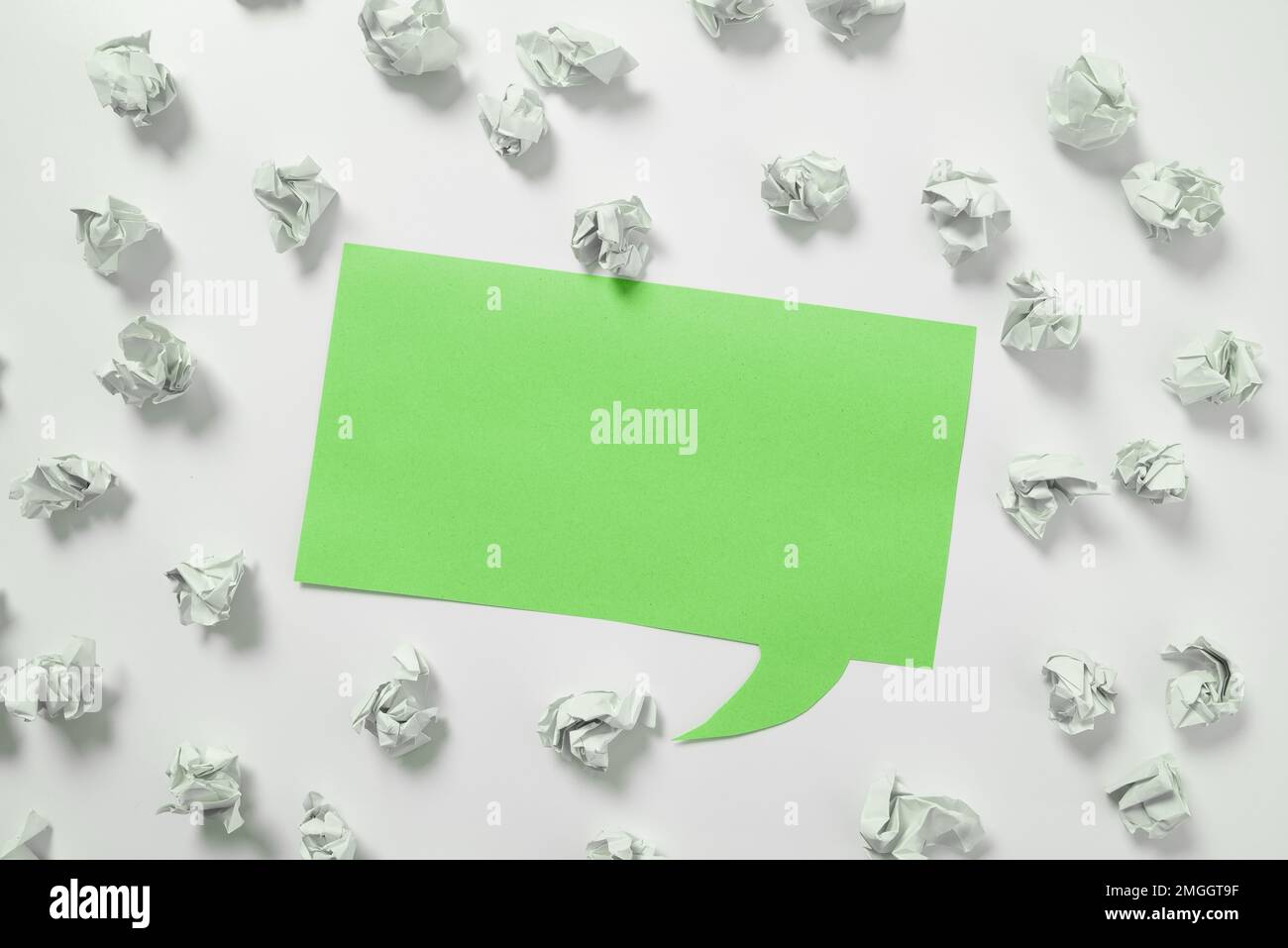 Paper Wraps Placed Around Important Information. Wrinkled Notes ...