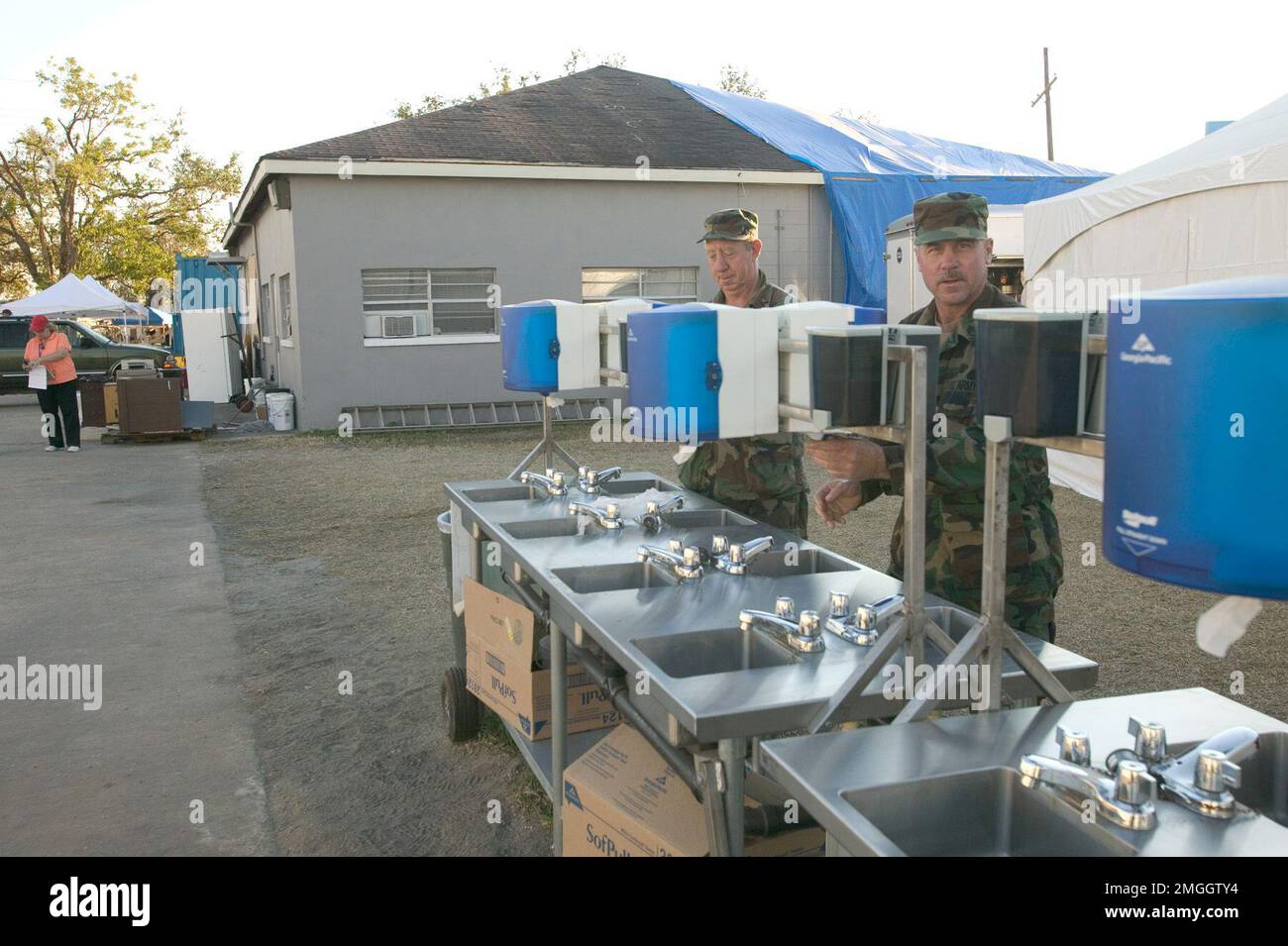 Base Camps - 26-HK-66-32. LA Plaquemines Camp--military personnel at ...