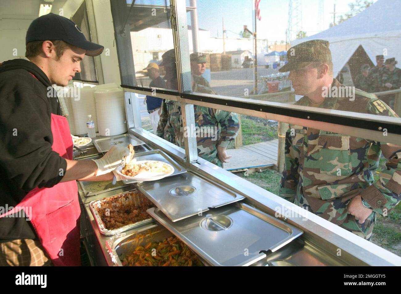 Base Camps - 26-HK-66-66. LA Plaquemines Camp--staff serving military ...
