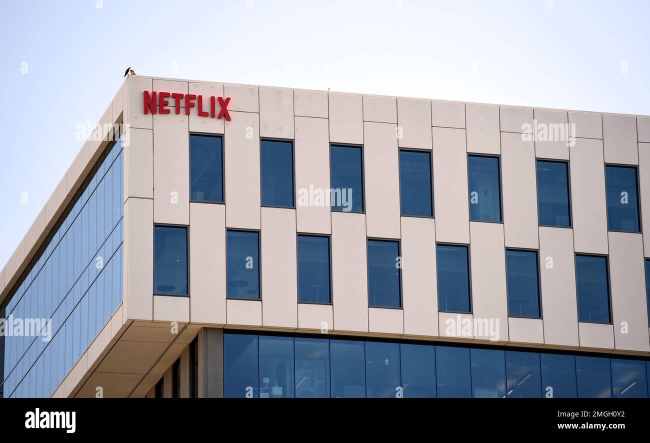 Netflix headquarters in the Hollywood section of Los Angeles is ...