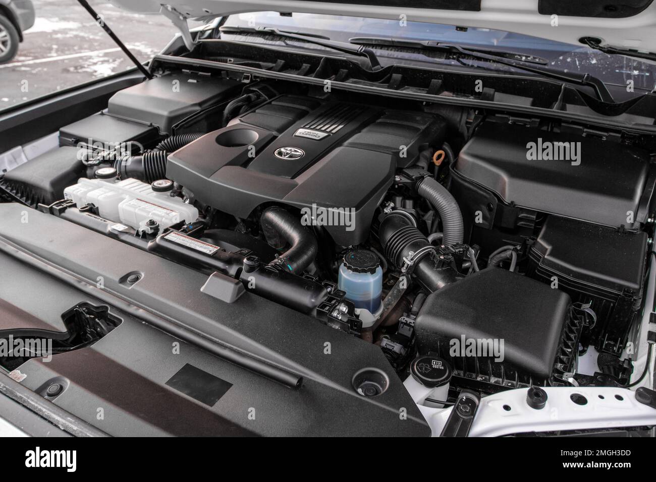 MOSCOW, RUSSIA - DECEMBER 11, 2021 Toyota Land Cruiser 300 (J300 ...