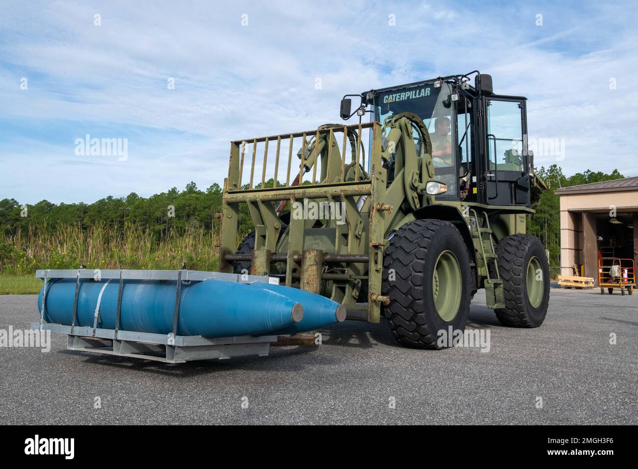 Inert general purpose bombs, called MK-84s, arrive at the 125th Fighter ...
