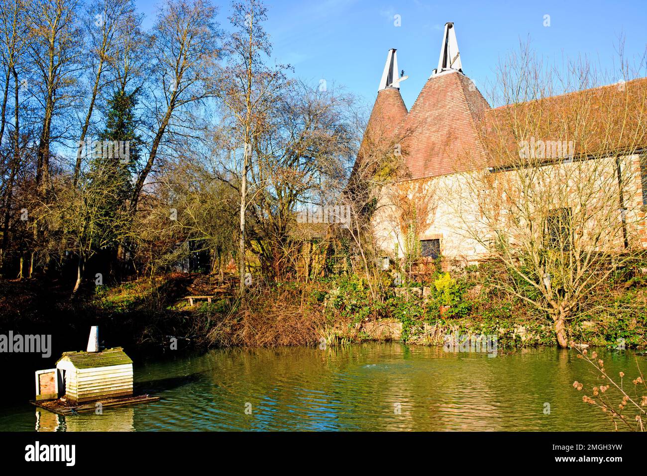 Oast Houses, Kent life Museum, Maidstone, Kent, England Stock Photo - Alamy