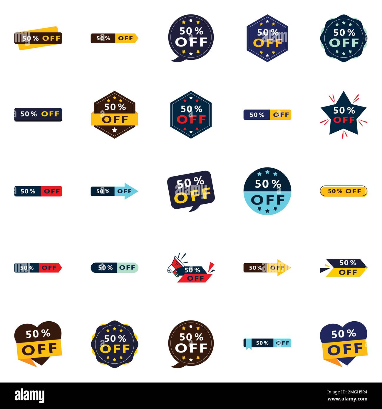 Attractive sale poster template design Cut Out Stock Images & Pictures ...