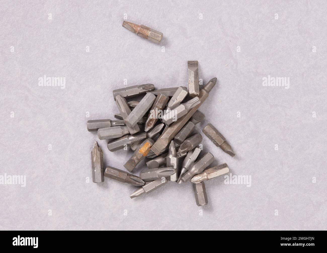 Several different types of bits on a pile Stock Photo - Alamy