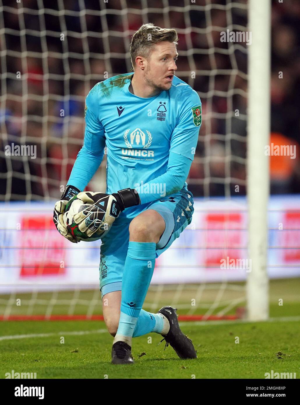 Nottingham Forest goalkeeper Wayne Hennessey during the Carabao Cup ...