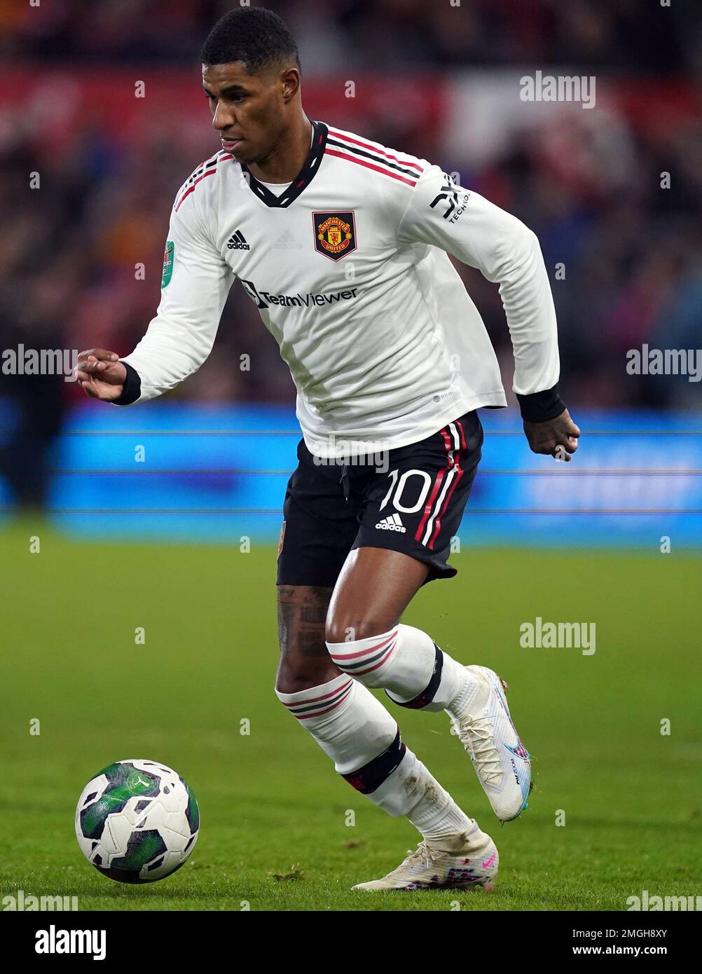 Manchester United's Marcus Rashford during the Carabao Cup semi-final ...