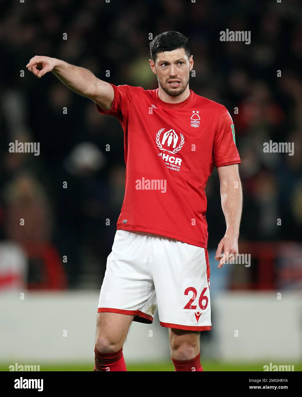 Nottingham Forest's Scott McKenna during the Carabao Cup semi-final ...