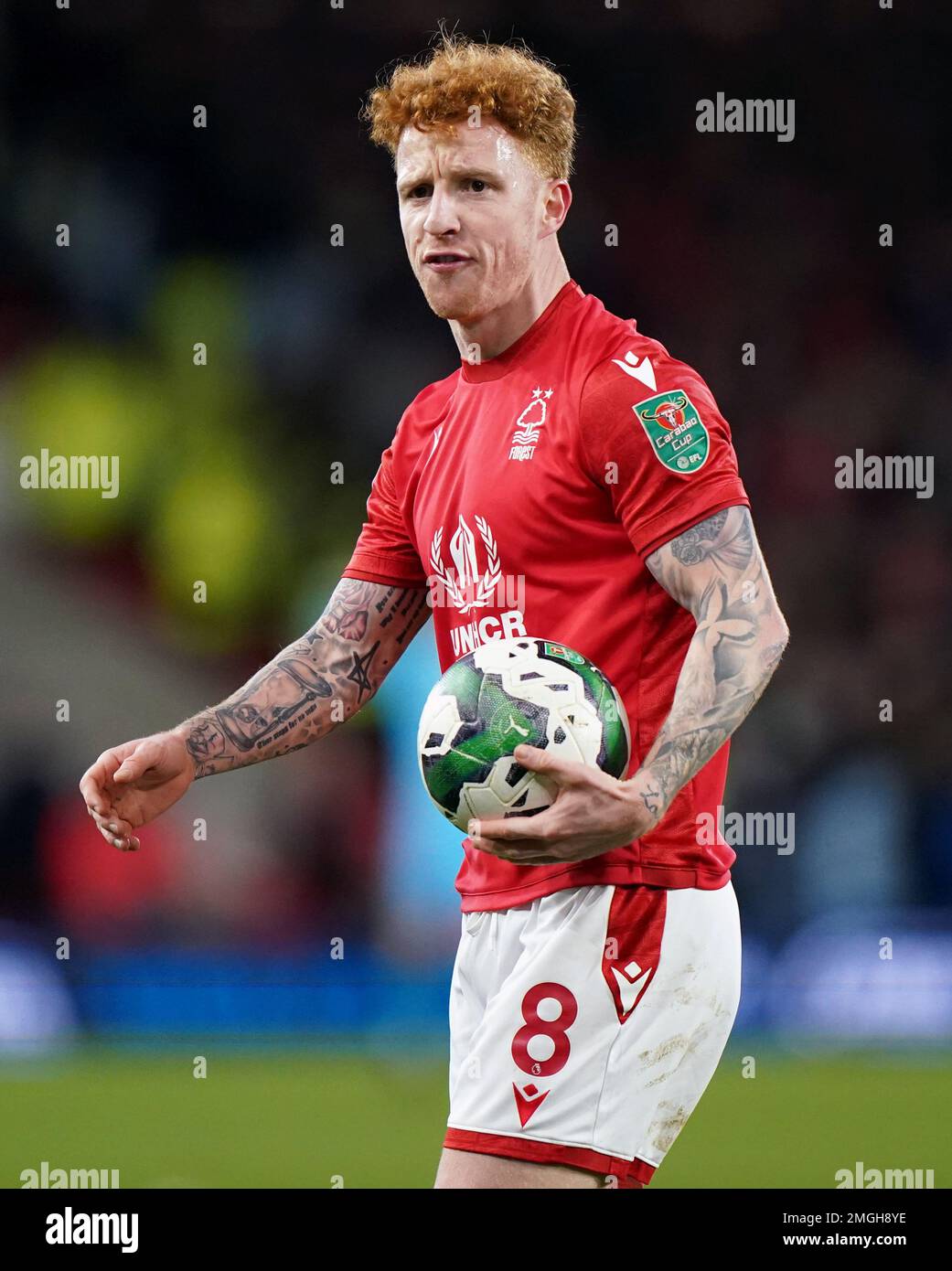 Nottingham Forest's Jack Colback during the Carabao Cup semi-final ...