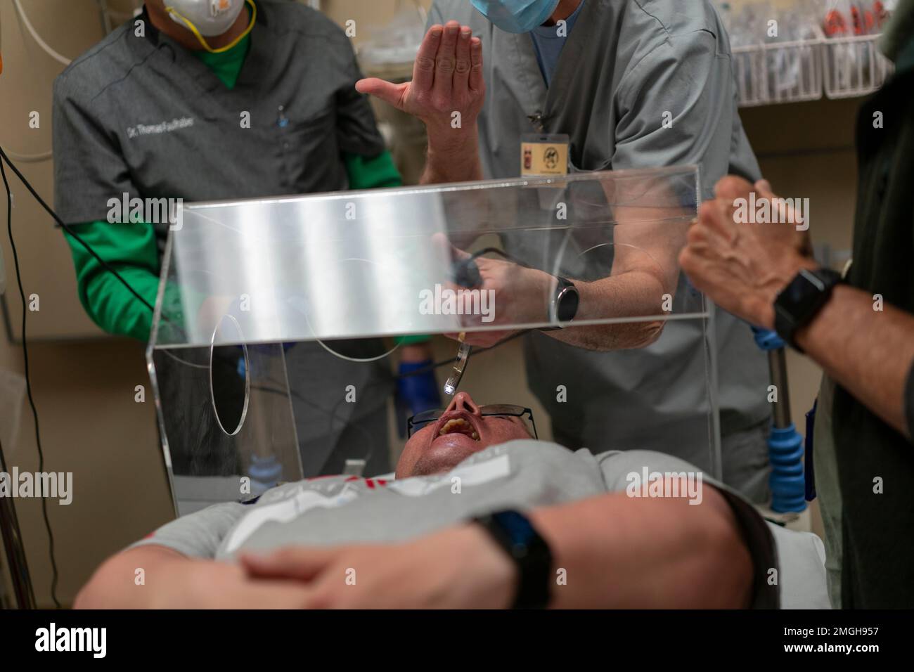 In this April 23, 2020, photo, Kayenta Health Center emergency room ...