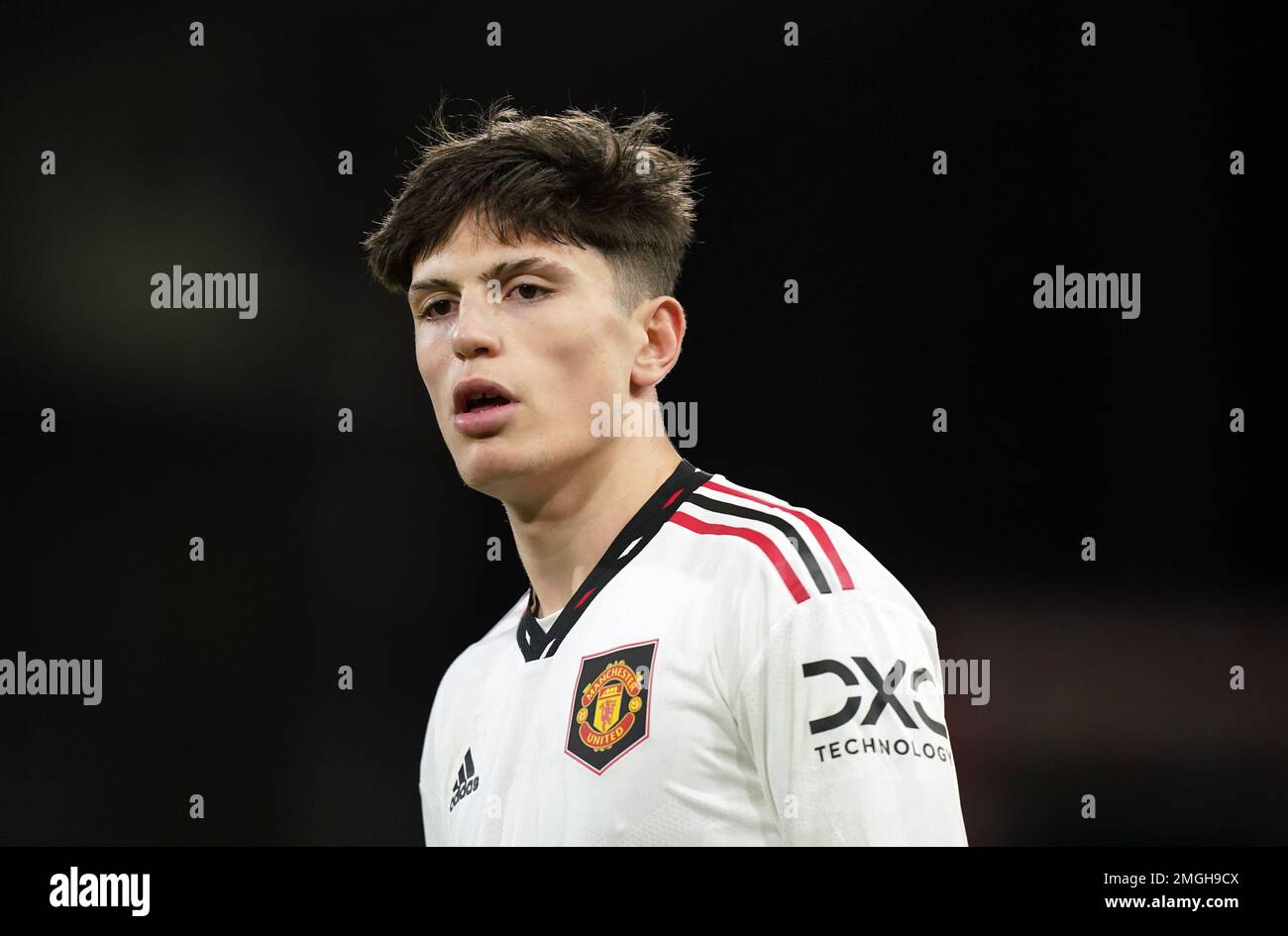 Manchester United's Alejandro Garnacho during the Carabao Cup semi ...