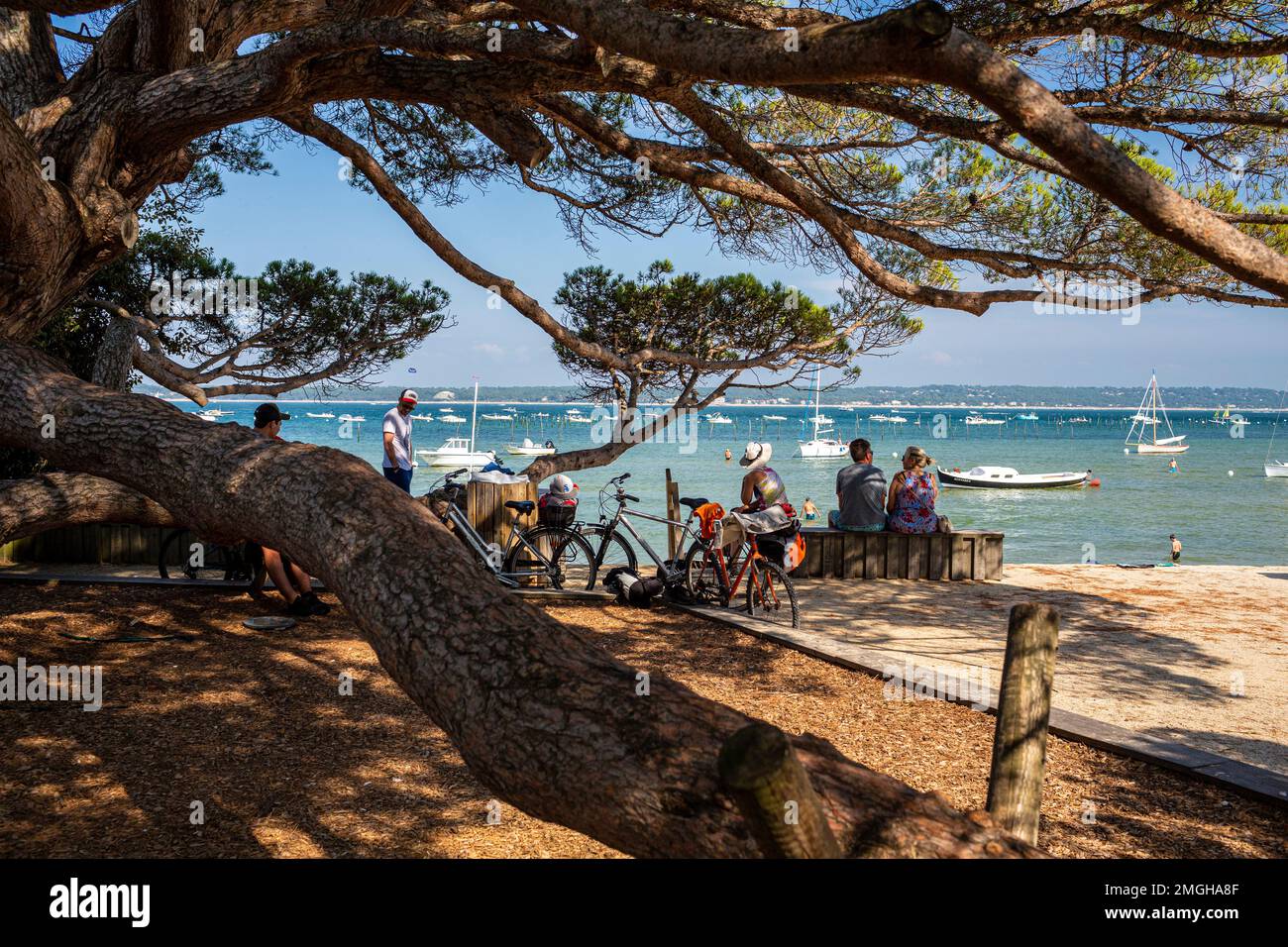 Lege-Cap-Ferret (south-western France): overview of the sea from the ...