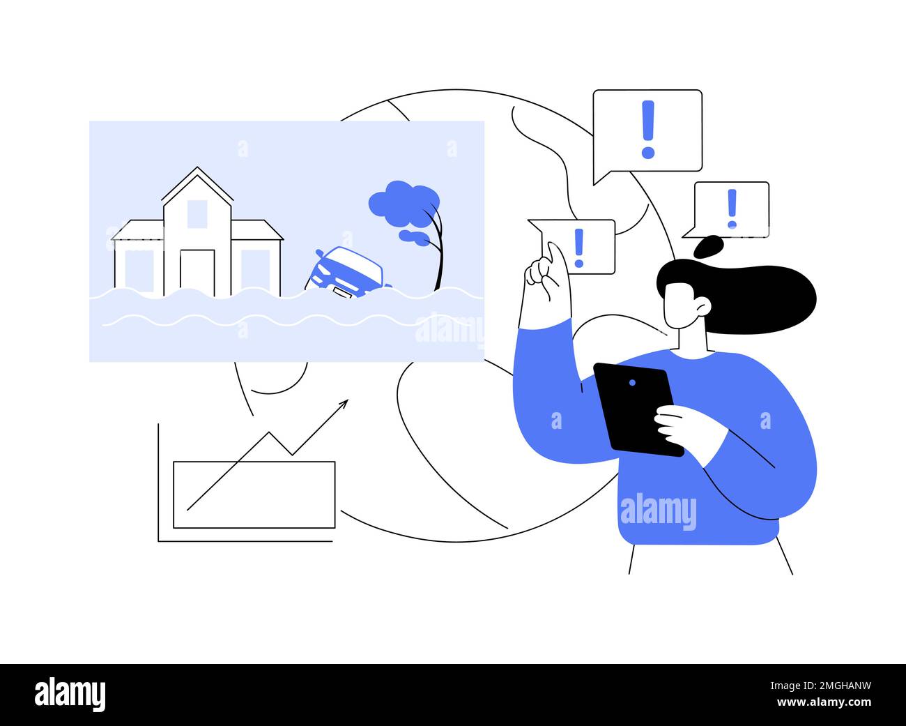 Flood abstract concept vector illustration Stock Vector Image & Art - Alamy