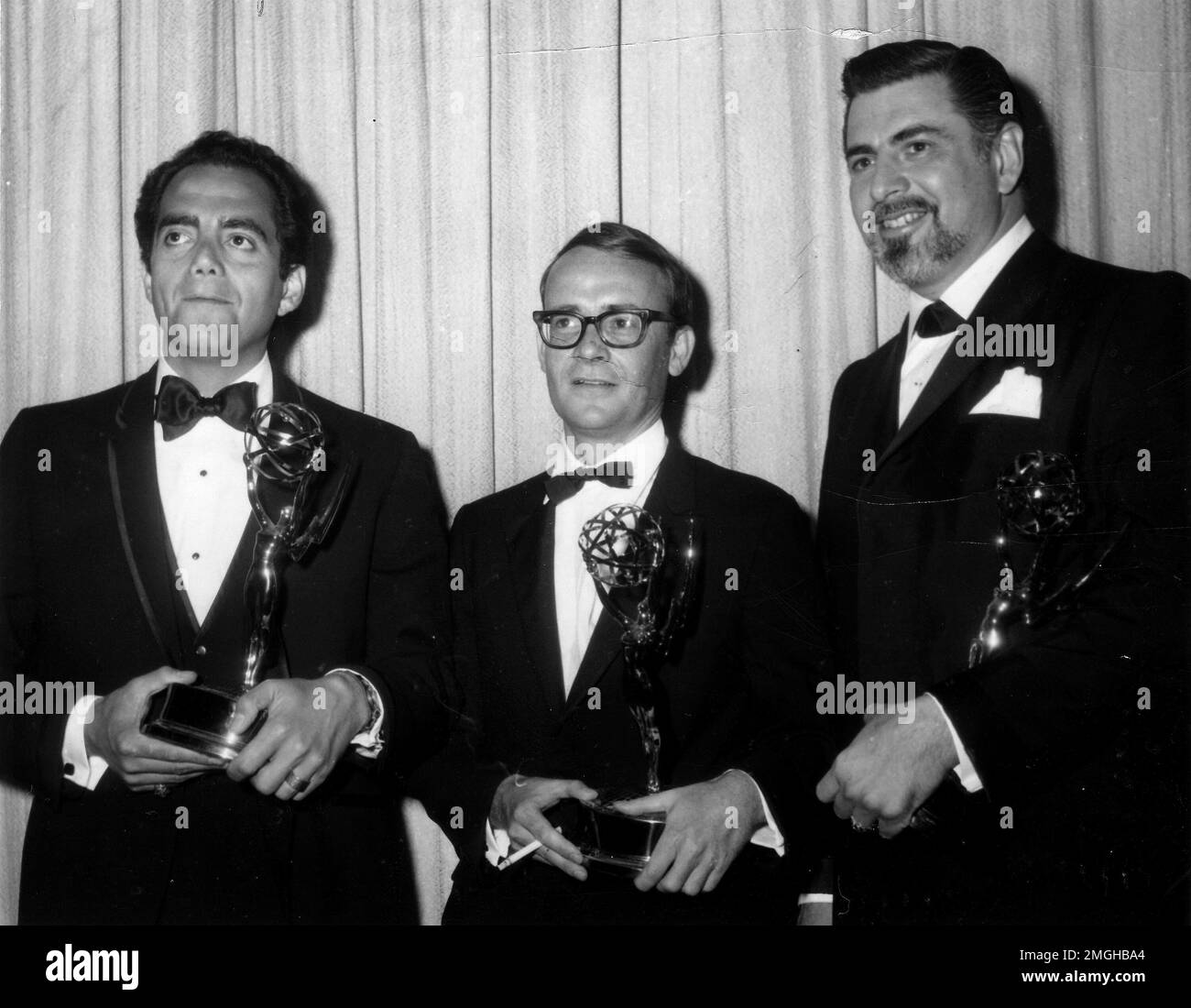 Director/actor James Frawley, from left, Buck Henry and producer ...