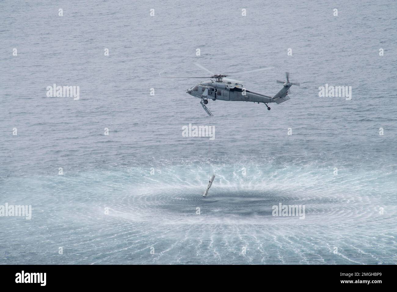 220824-N-EV253-1535 An MH-60S Sea Hawk attached to Helicopter Sea Combat Squadron (HSC) 21 ...