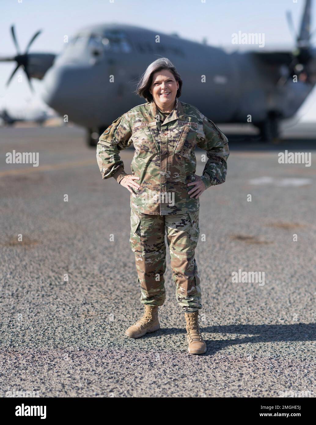 U.S. Air Force Col. Tiffany Feet, director of the 386th/A4, spoke about ...