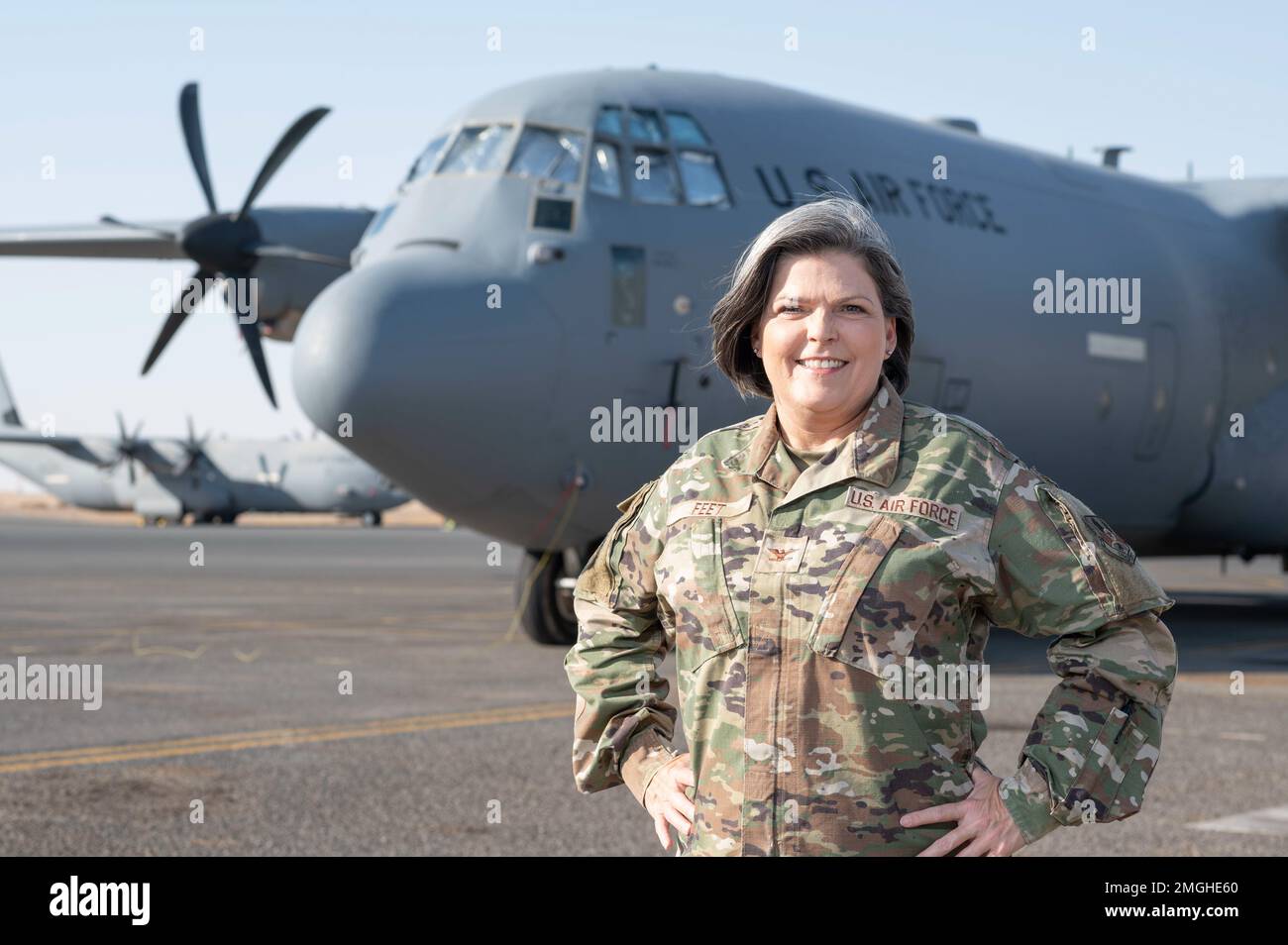 U.S. Air Force Col. Tiffany Feet, director of the 386th/A4, spoke about ...
