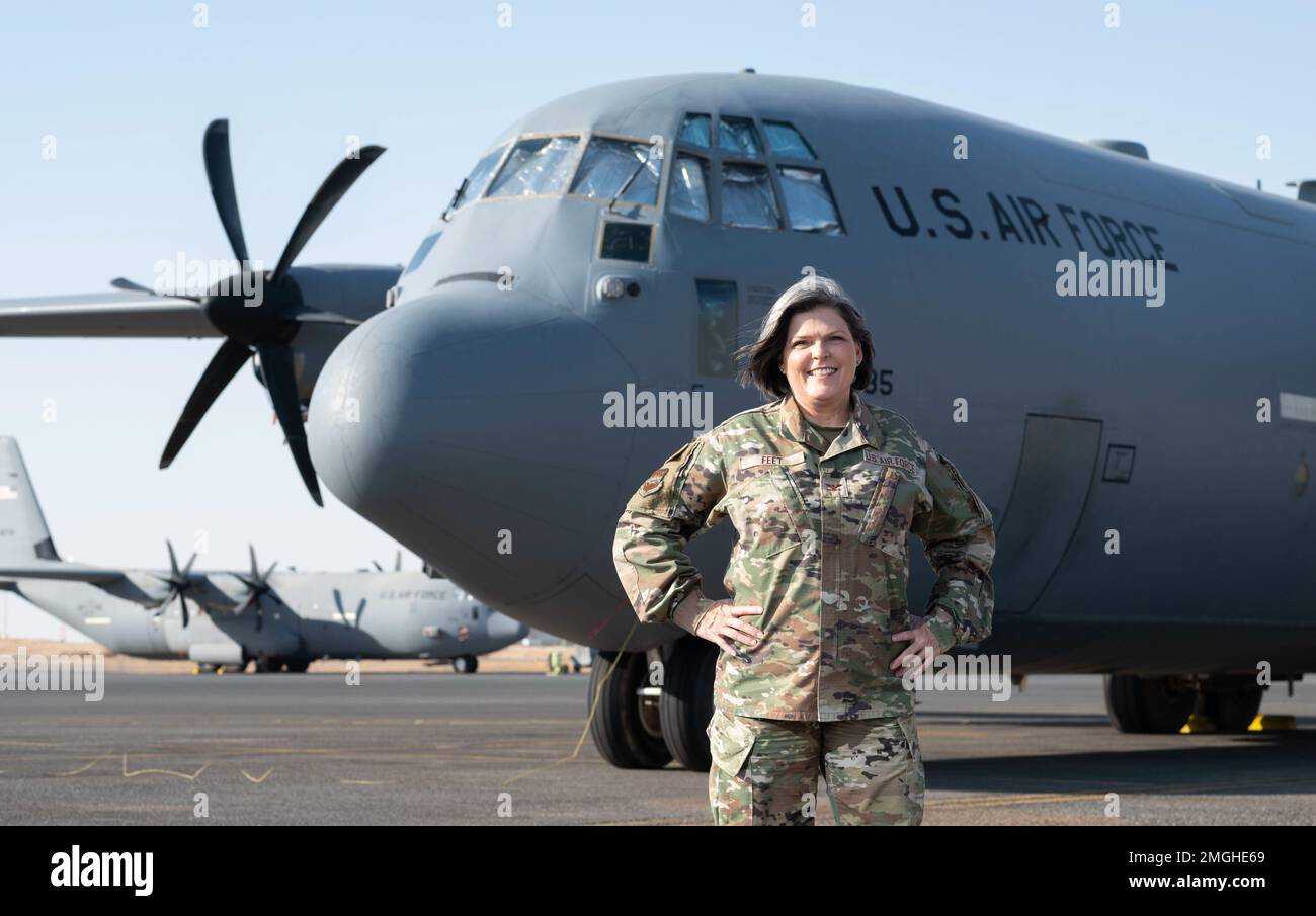 U.S. Air Force Col. Tiffany Feet, director of the 386th/A4, spoke about ...