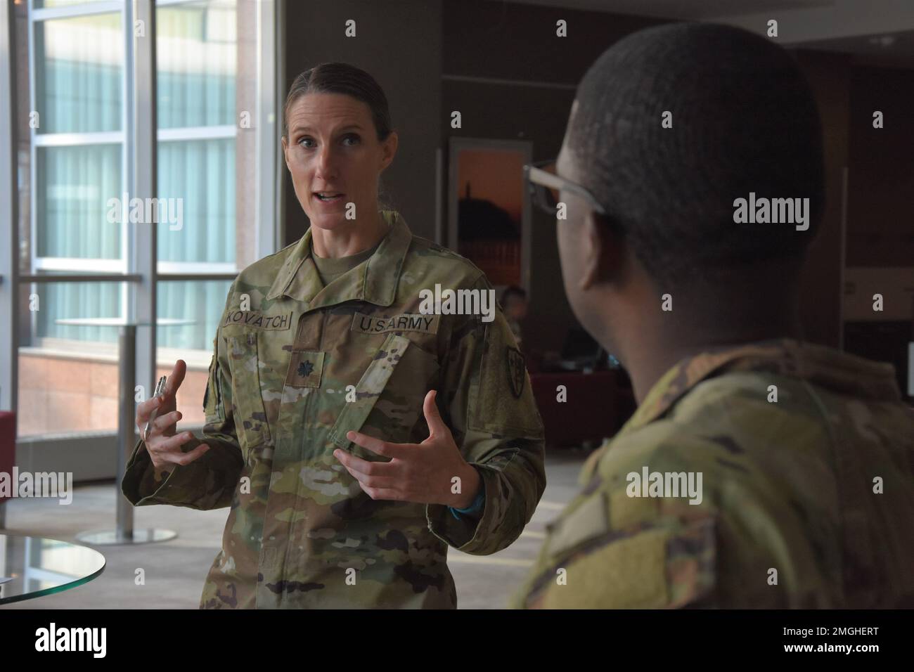 Lt. Col. Bonnie S. Kovatch, Allied Forces North Battalion commander ...