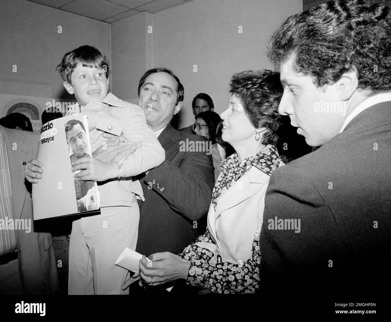 State Secretary of New York Mario Cuomo is shown during a press ...