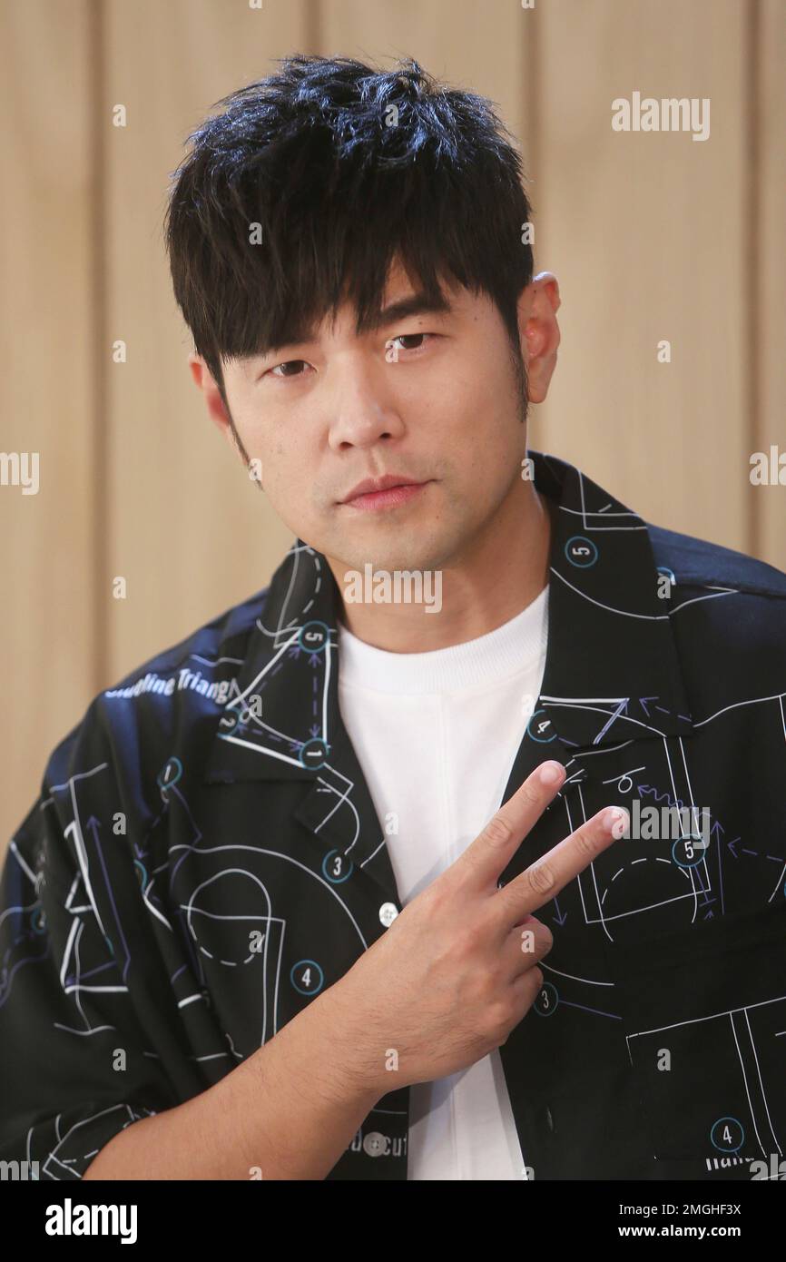 In this Sunday, April 26, 2020, photo, Mandopop superstar Jay Chou ...