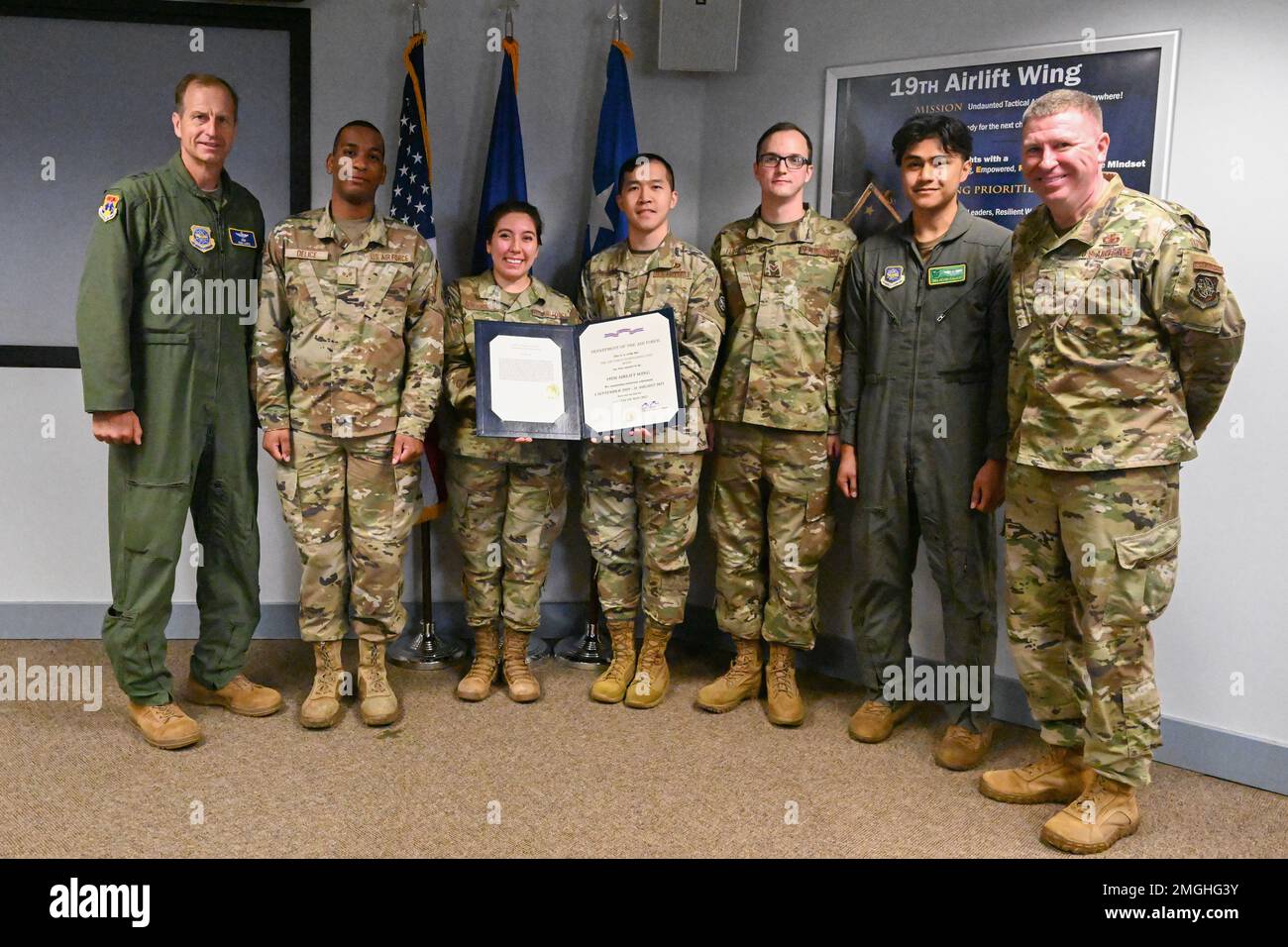 Maj. Gen. Corey Martin, 18th Air Force commander, poses for a photo ...