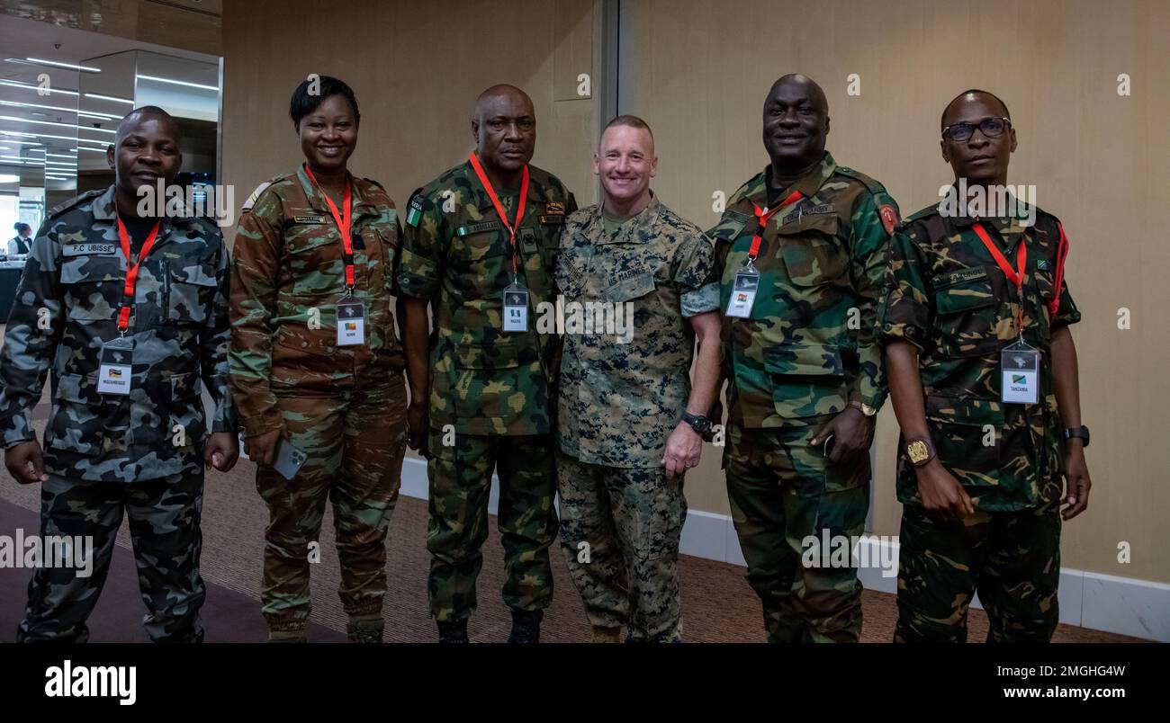 U.S. Marine Corps Sgt. Maj. Richard Thresher, command senior enlisted ...