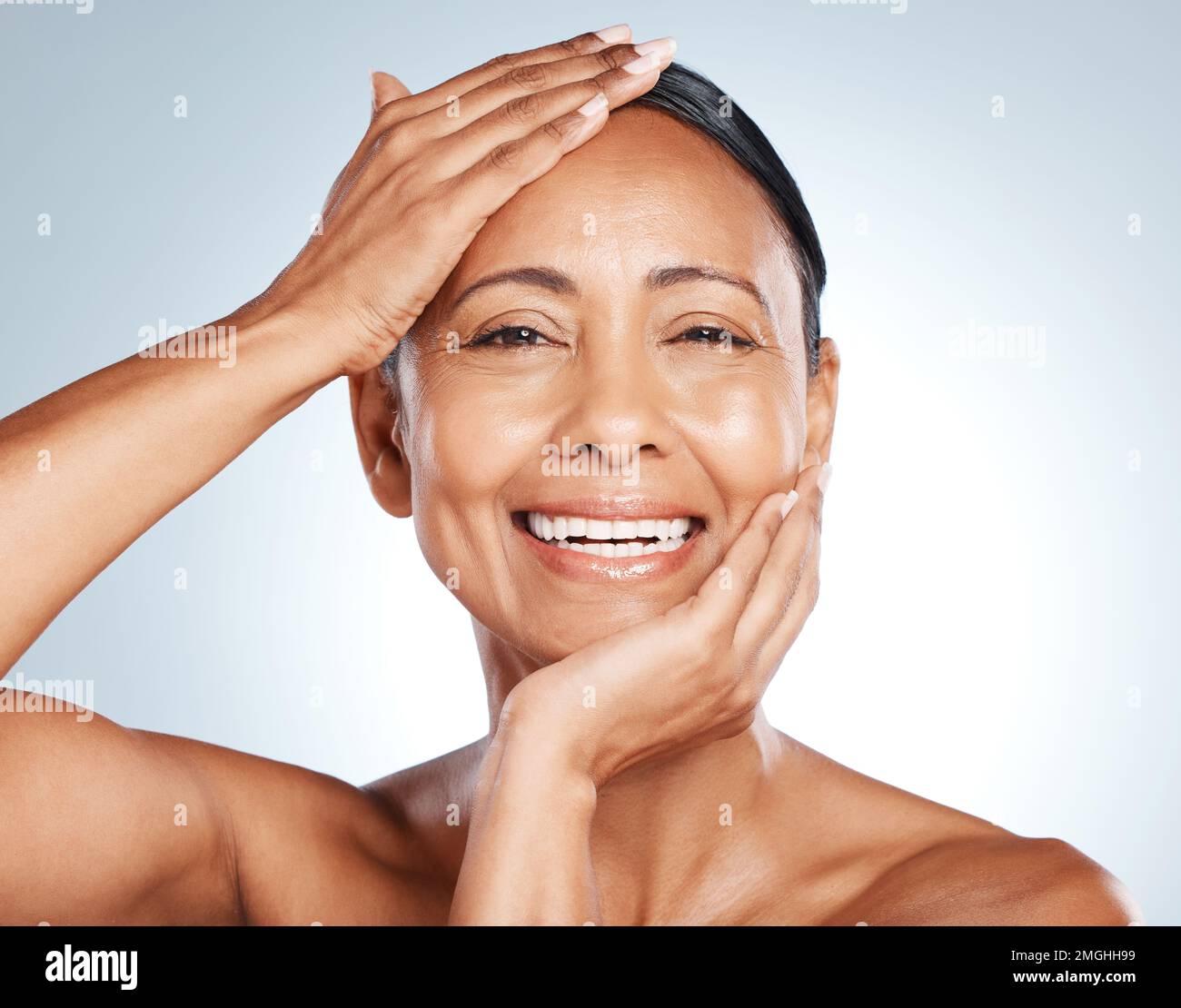 Skincare manicure portrait senior hi-res stock photography and images ...